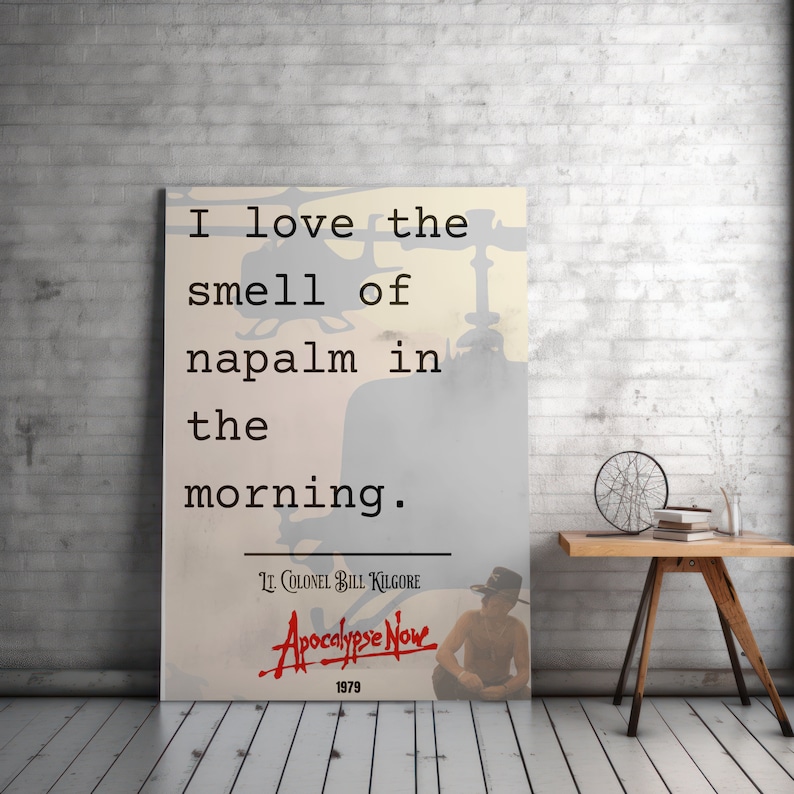 Apocalypse Now Marlon Brando I Love the Smell of Napalm in the Morning ...