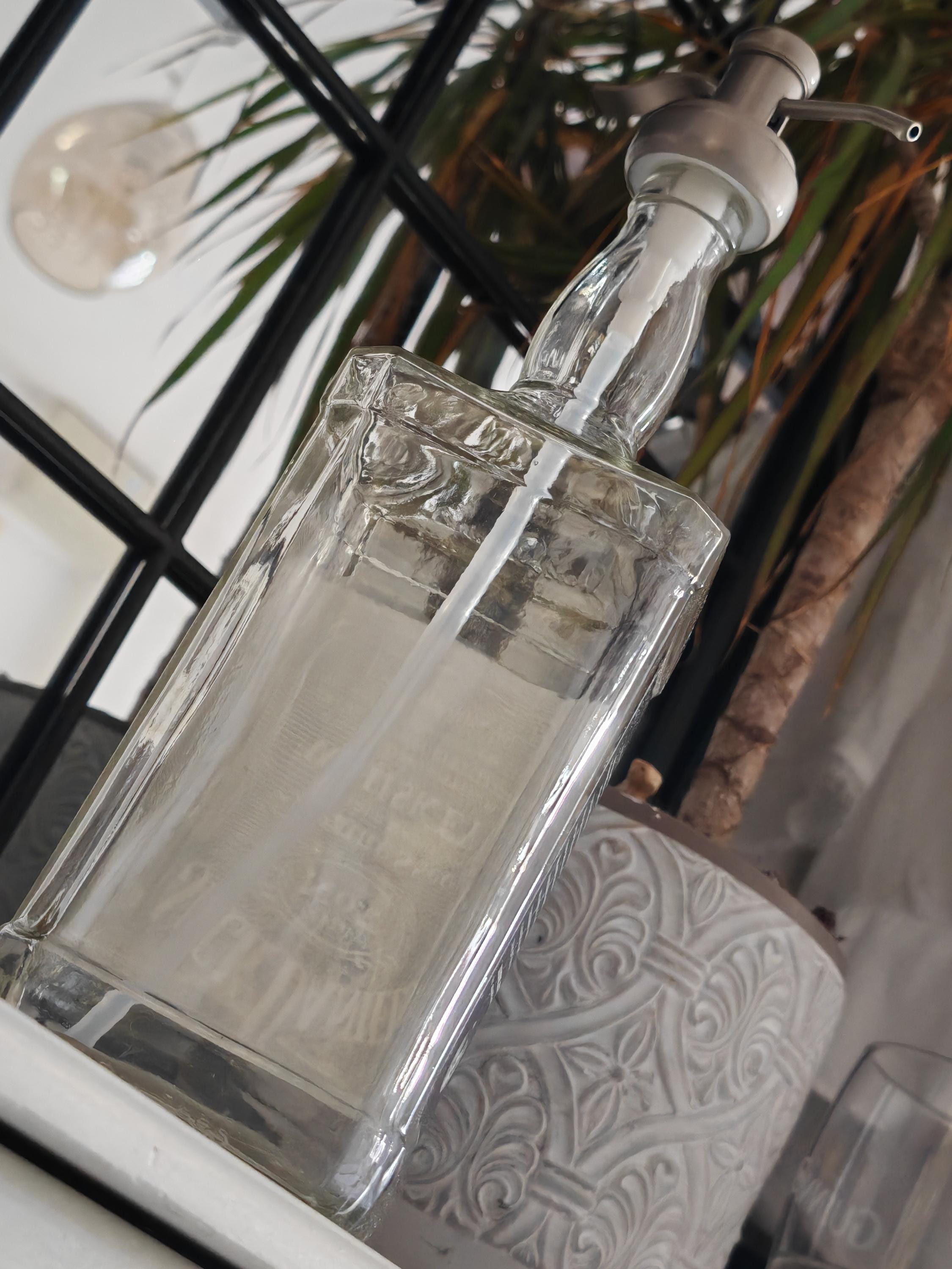 Upcycled Large Jack Daniels Glass Bottle Pub Optics Liquid Soap ...