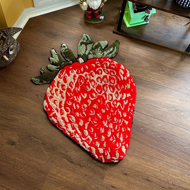 Strawberry Rug - Etsy