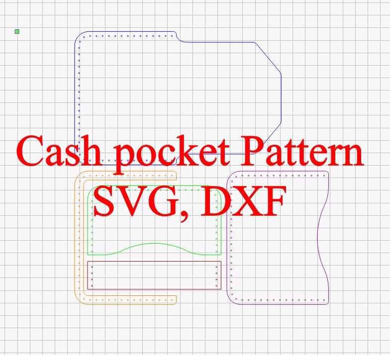 Leather Wallet Pattern for Laser Cutting - Etsy