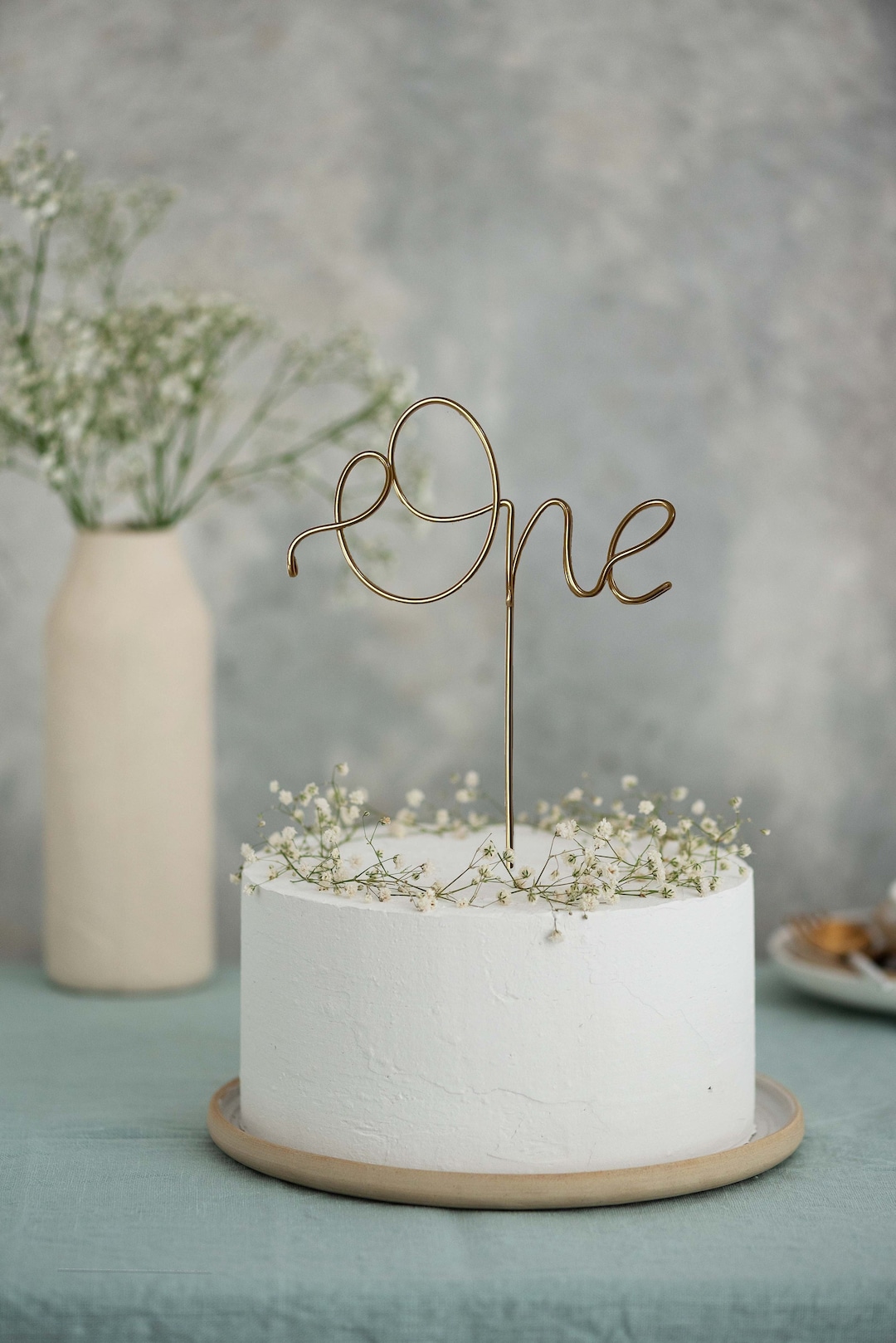 Wire Birthday Cake Topper - One Two Three - Etsy