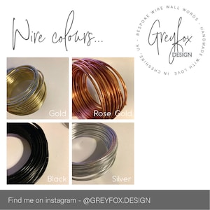 Personalised Wire Wall Words - Etsy