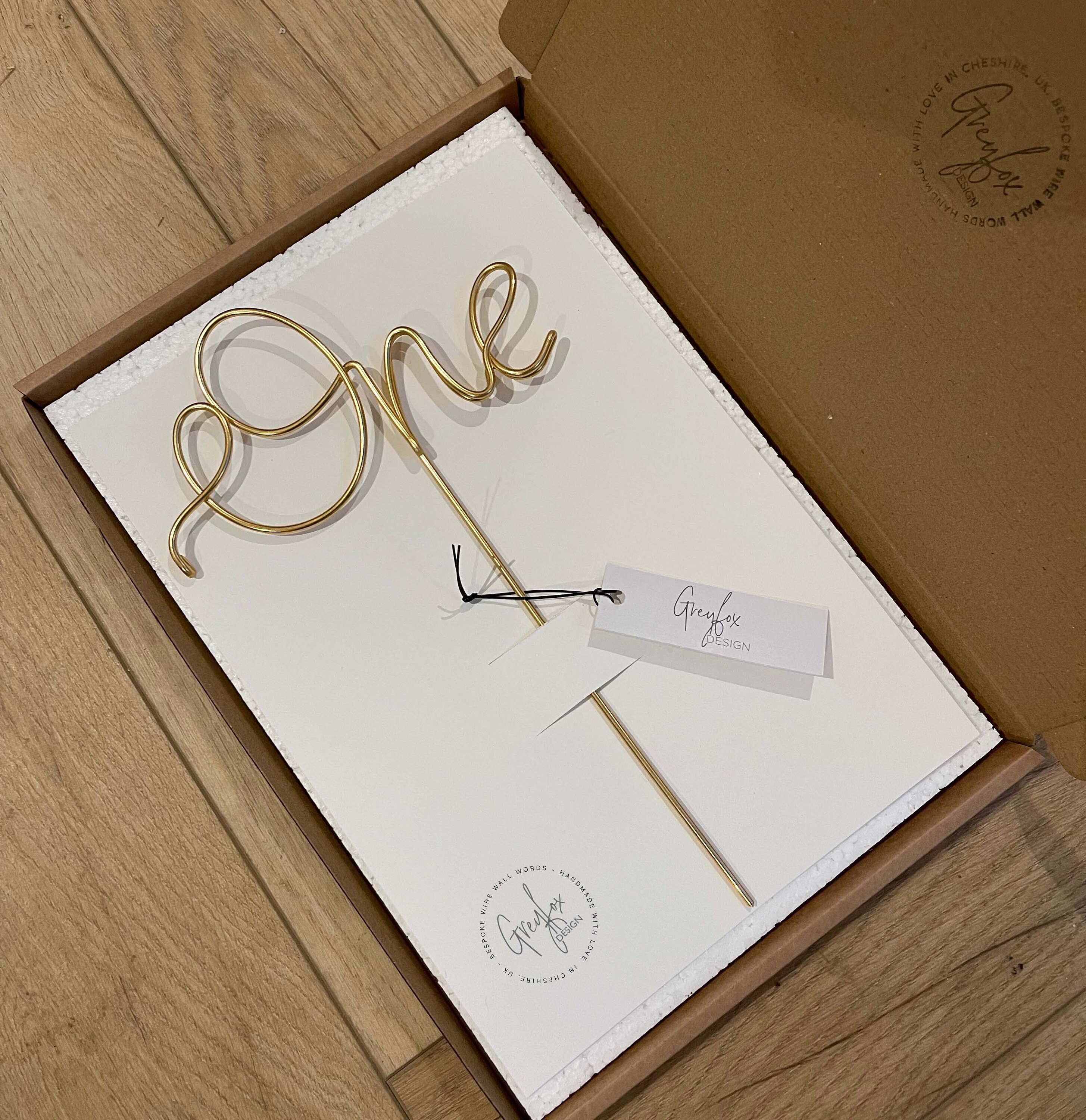 Wire Birthday Cake Topper - One Two Three - Etsy