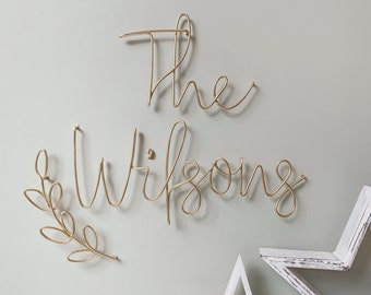 Custom Wire Words Personalised Wire Sign Bespoke Wire Word Quote Custom ...