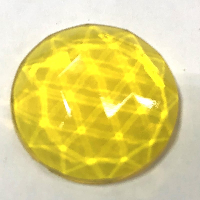 Yellow Glass Gems - Etsy