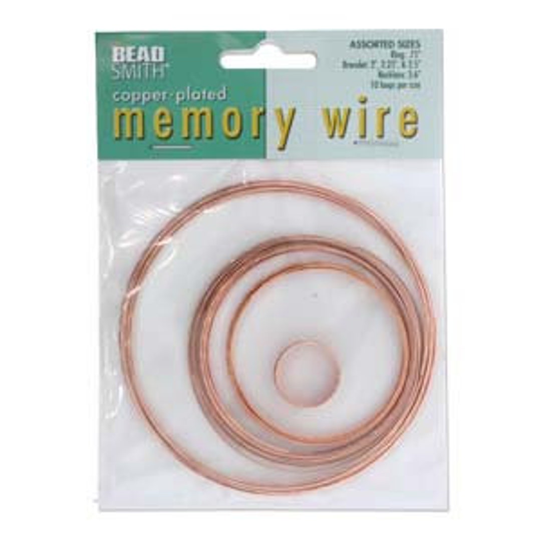 Memory Wire Copper Plated Stainless Steel Memory Wire, Assortment ...