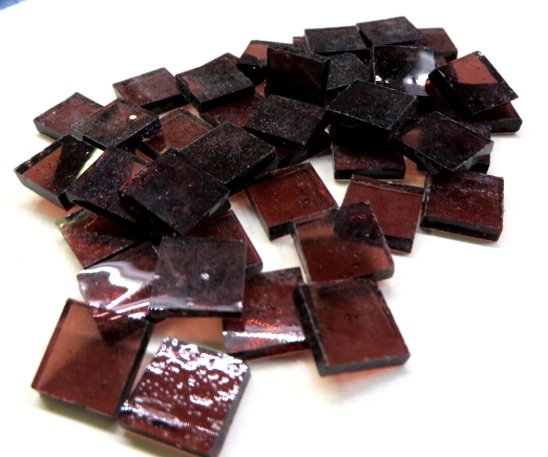 Clear Violet Hand Cut Glass Mosaic Tiles, 3/8 Tiles Mm for Mosaics, 50 ...