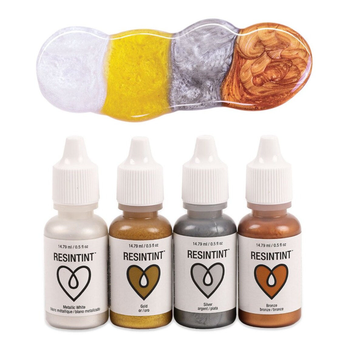 Resin Tints for Tinting Resin, Set of 4 Metallic Colors, 25 Ml per ...