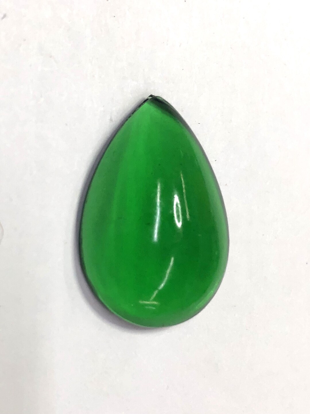 Emerald Green Tear Drop Jewel, 25 Mm X 18mm (.984 Inches X .708 Inches ...