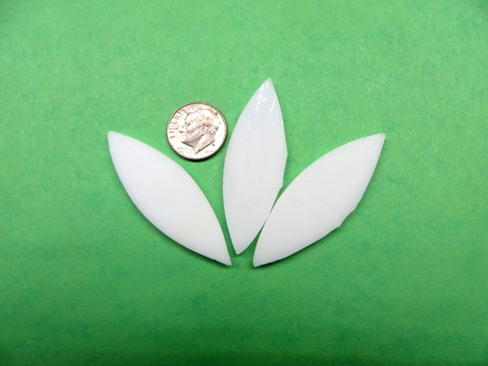 Pure White LARGE Glass Petals for Mosaics or Stained Glass - Etsy