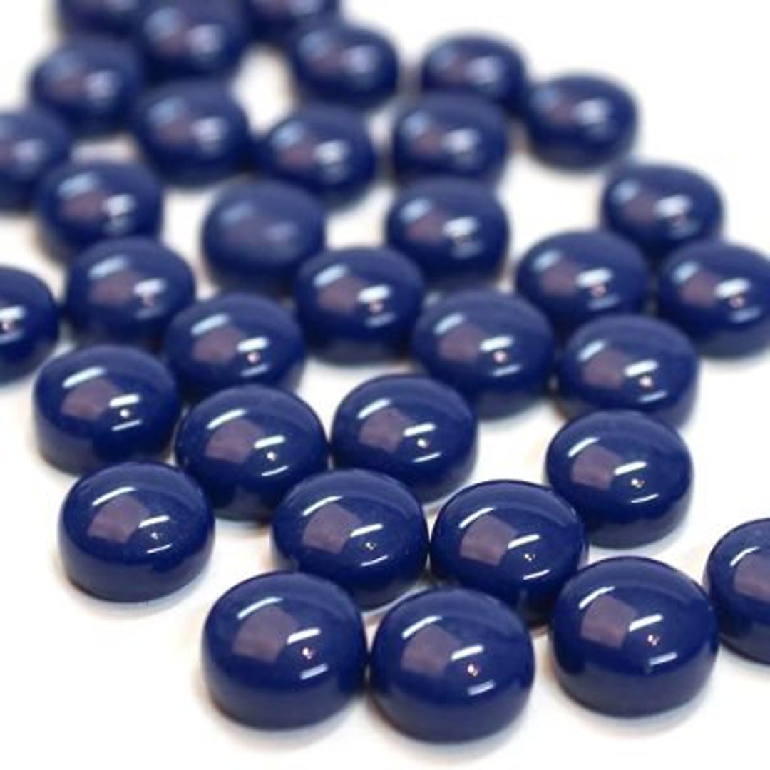 Royal Blue Glass Optic Dots for Mosaics, Available in 3 Oz. Packages ...