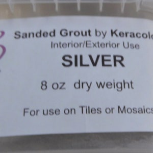SILVER Sanded Grout by Keracolor-s for Tiles and Mosaics, 8 Oz - Etsy