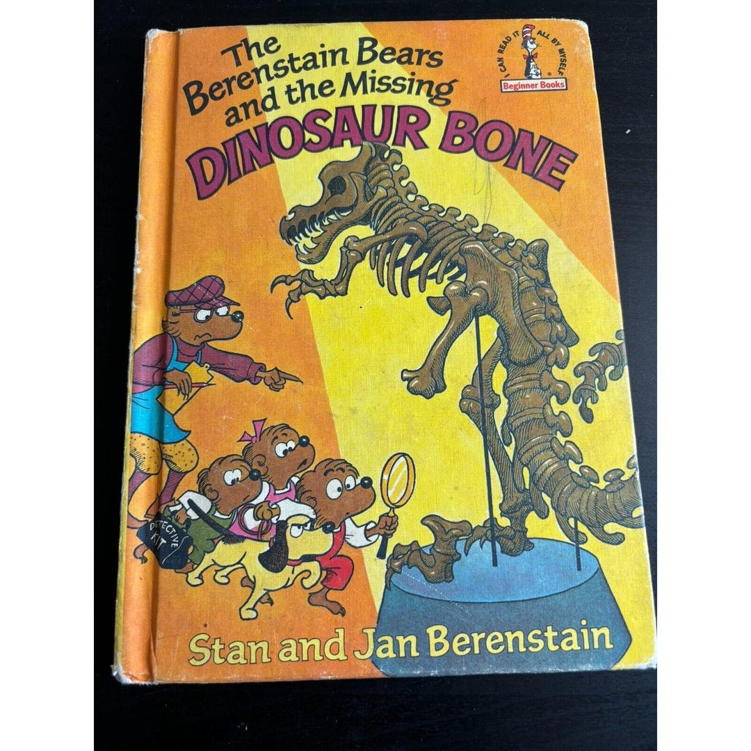 The Berenstain Bears and the Missing Dinosaur Bone - Hardcover - Etsy