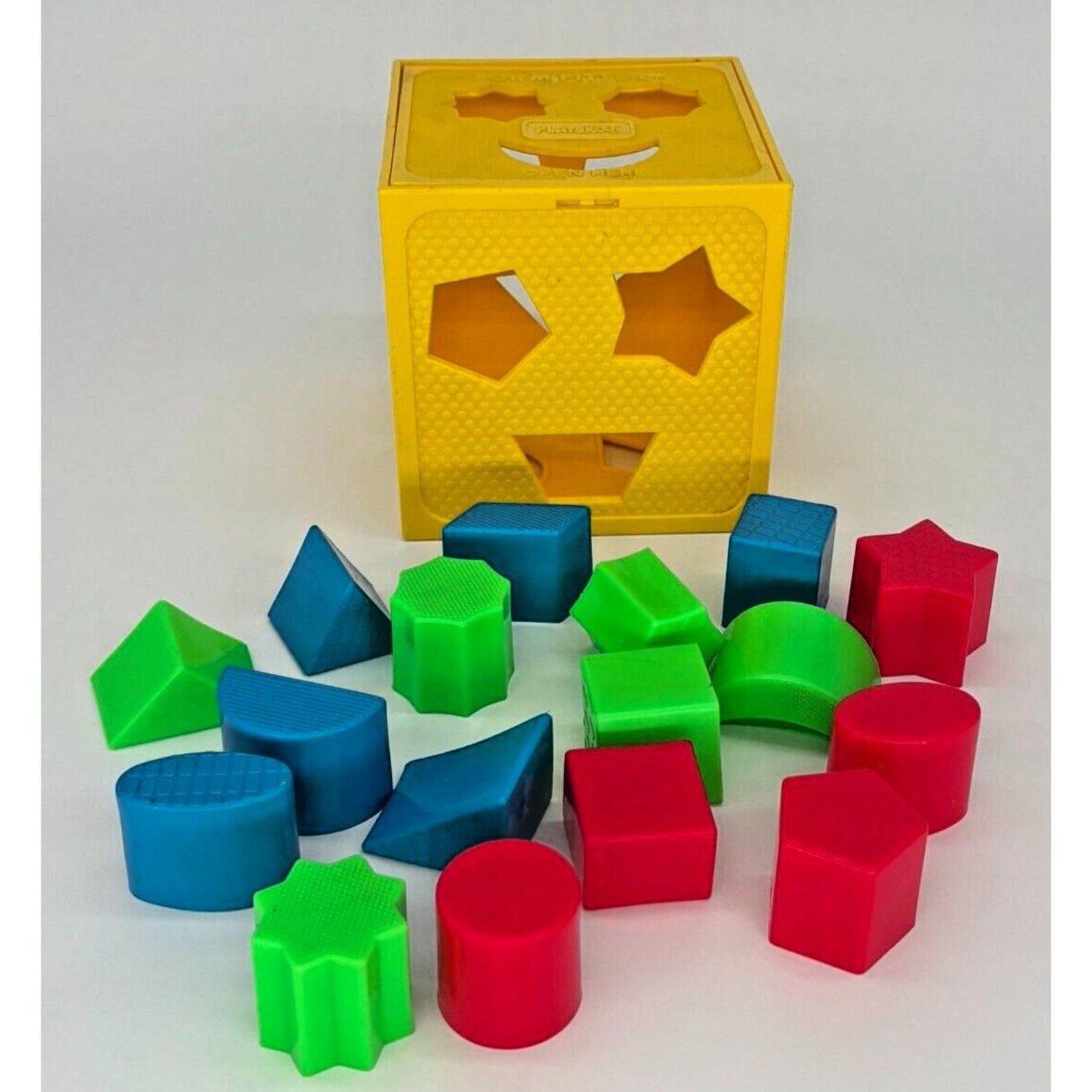 Playskool Form Fitter Shape Sorter Toy With 17 Shapes Vintage Ribbed - Etsy