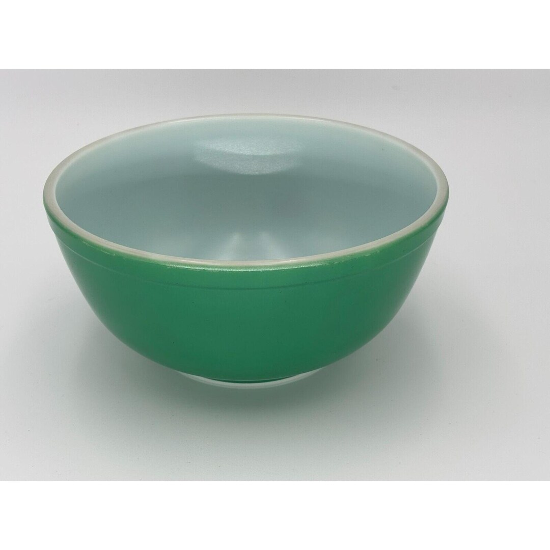 Vintage Pyrex 403 Primary Color Green Nesting Mixing Bowl 2.5 Quart USA ...
