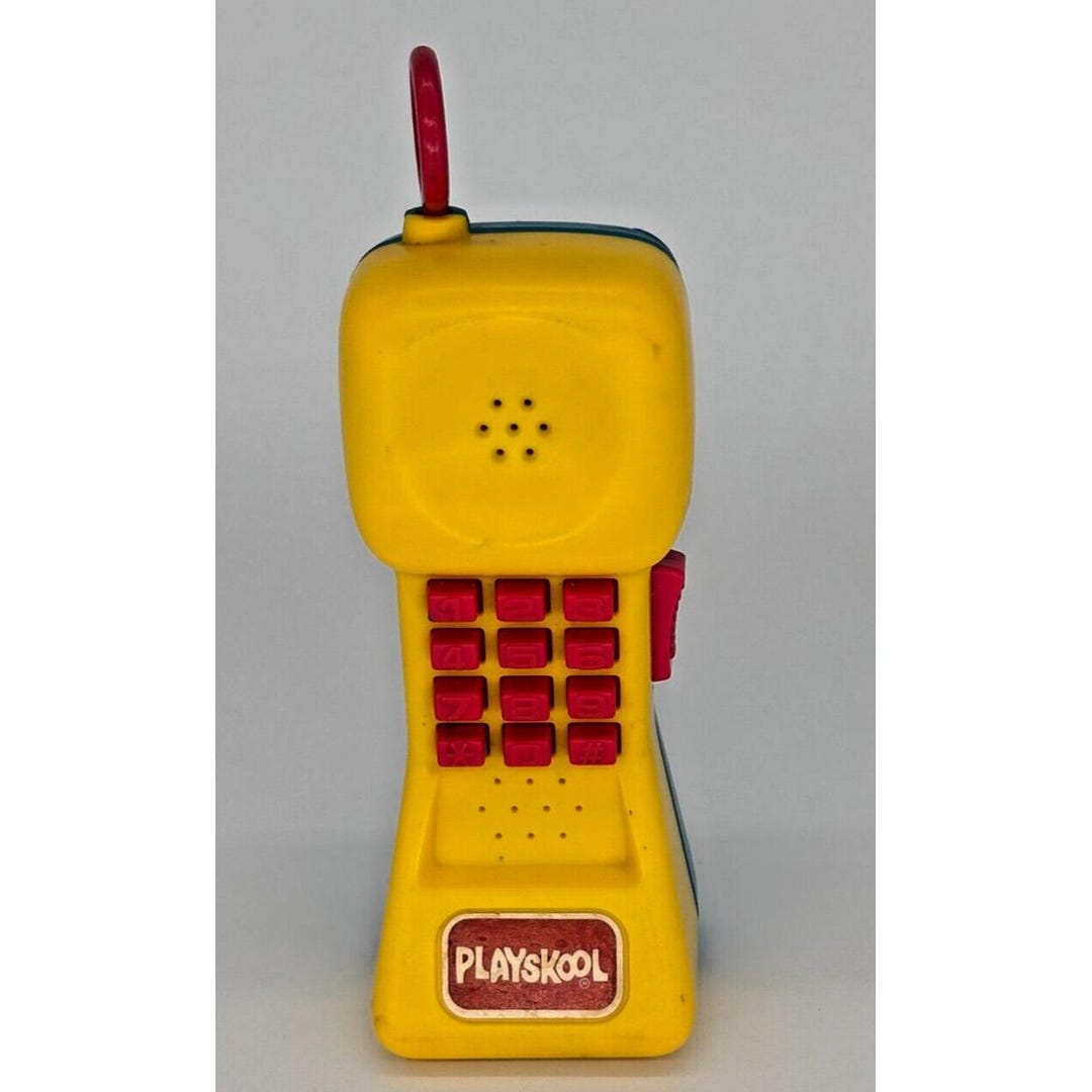 Vintage 1992 Playskool TALKING PHONE Pretend Portable Play Cordless ...