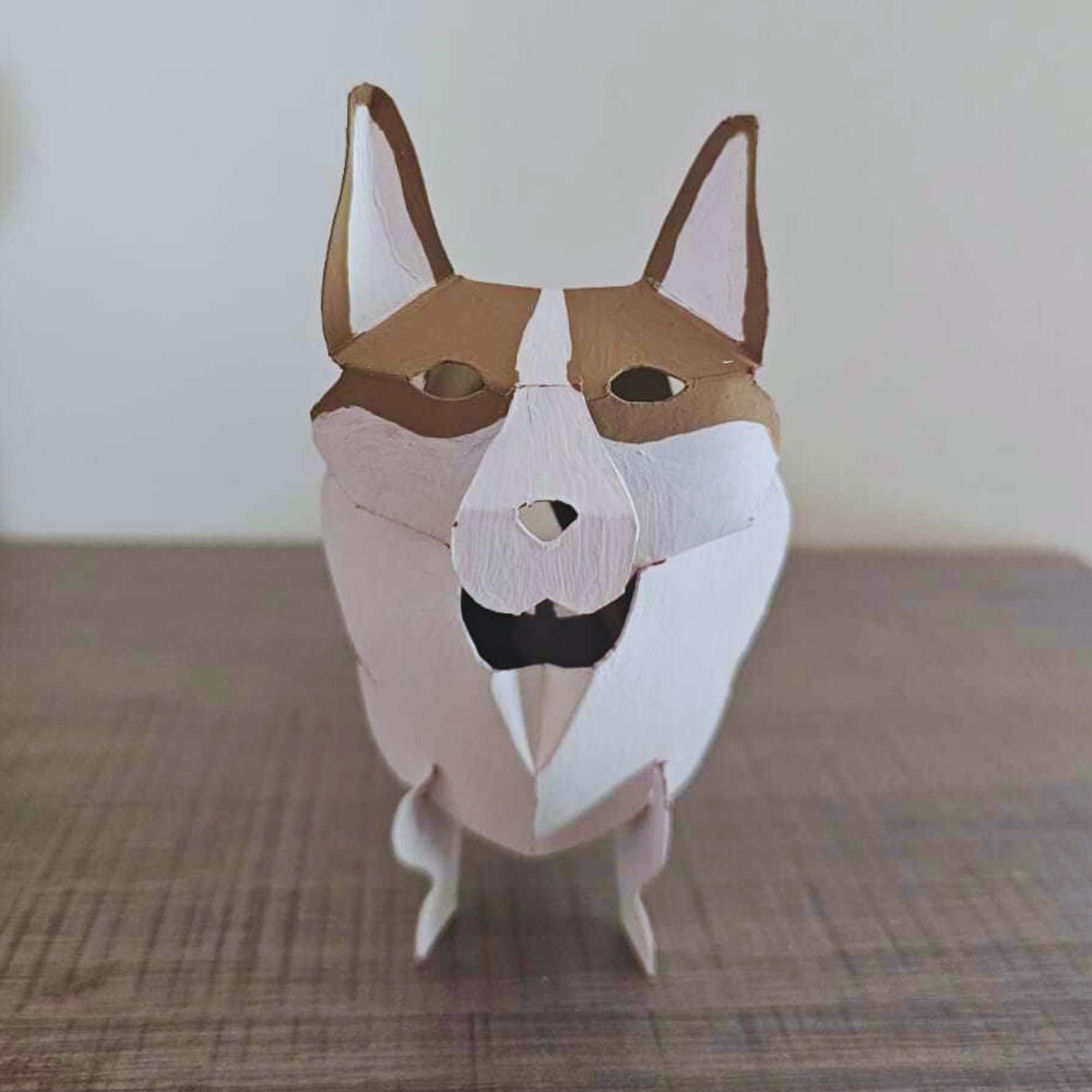 Papercraft Dog Corgi Printable Dog Template Digital Download DIY ...
