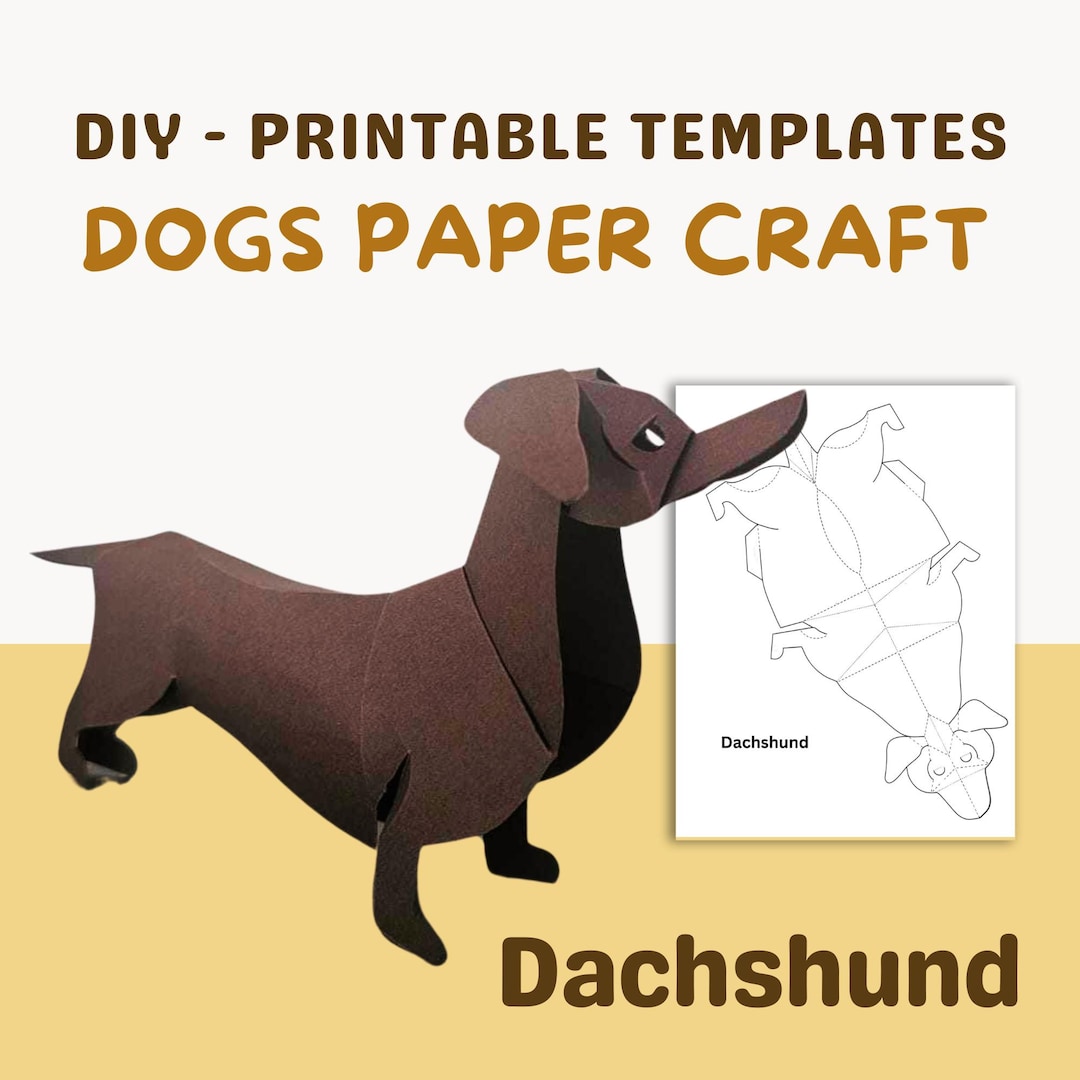 Origami Dachshund Dog Easy Paper Crafts Activities for Adults to Do at ...