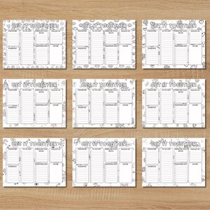 Printable to Do List Coloring Pages Get It Together Planner Coloring ...
