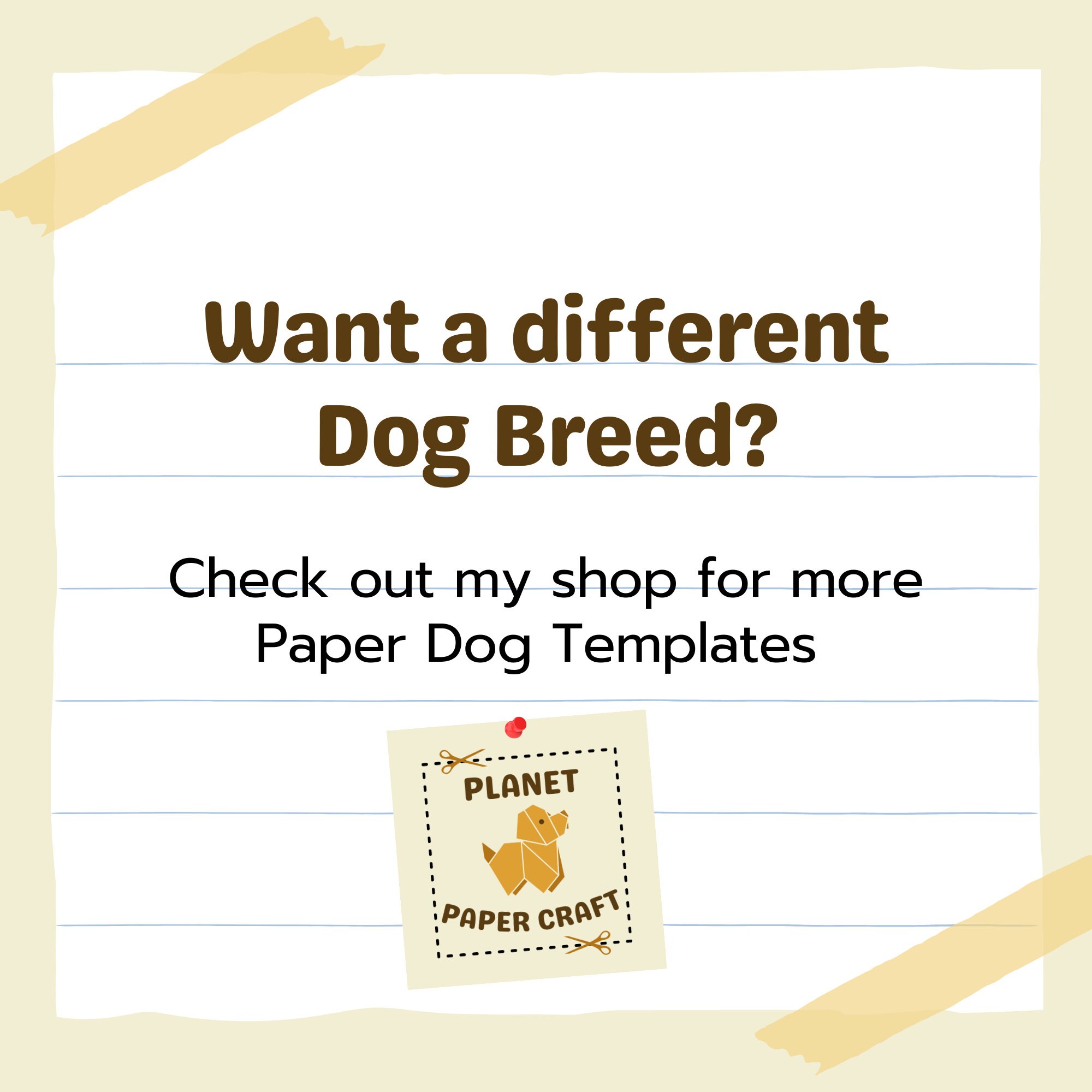 DIY Pug Paper Craft Dog, Digital Download Foldable Dog Template - Etsy