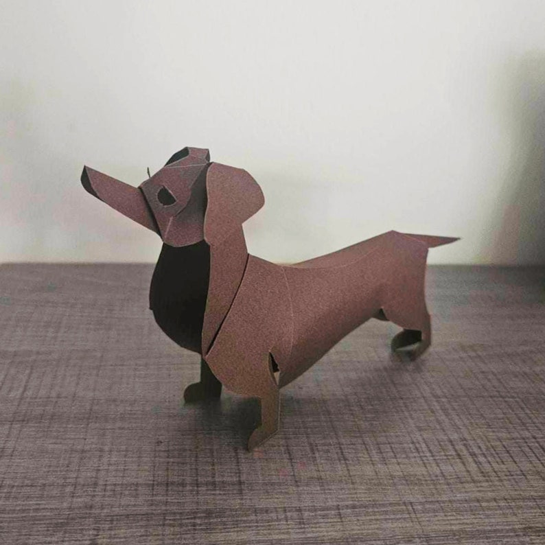 Origami Dachshund Dog Easy Paper Crafts Activities for Adults to Do at ...
