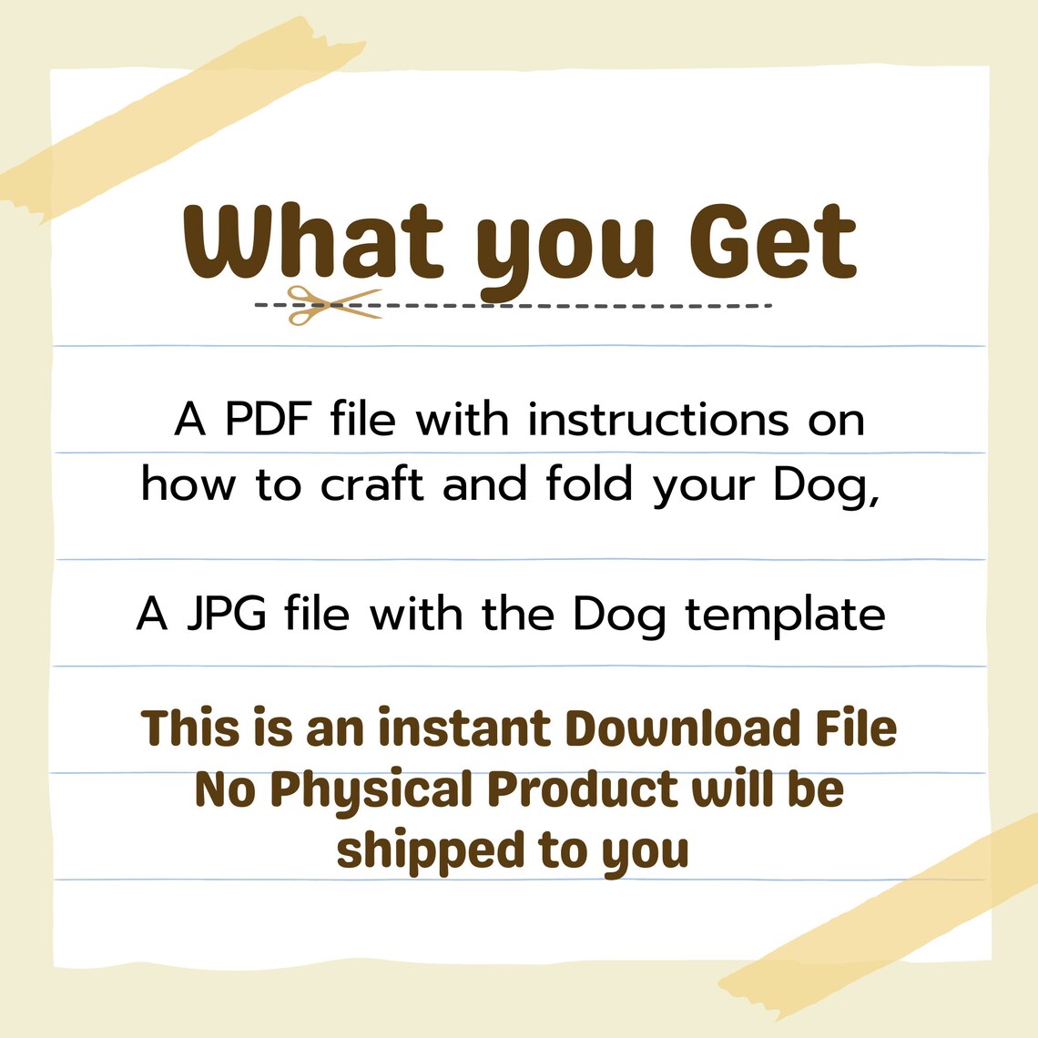 DIY Pug Paper Craft Dog, Digital Download Foldable Dog Template - Etsy