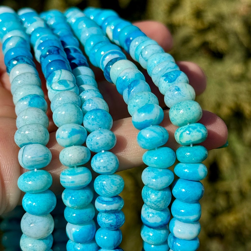 Rondelle Turquoise - Etsy