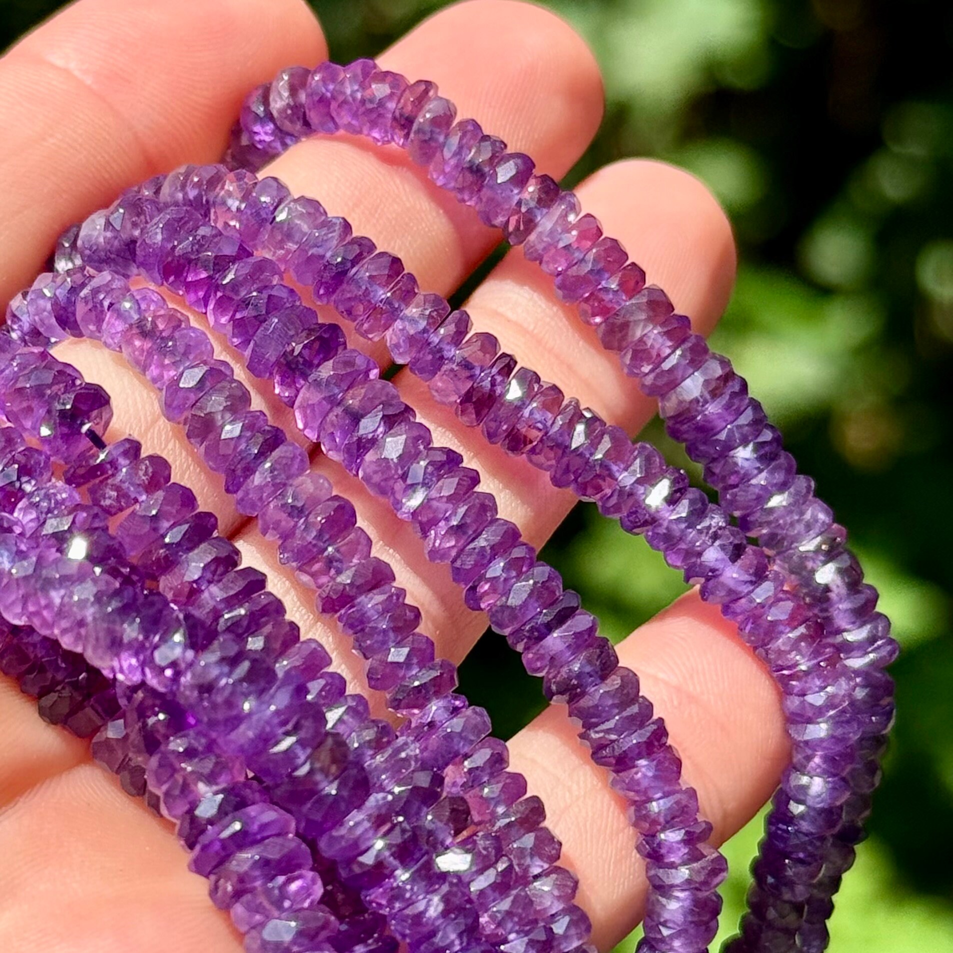 Amethyst faceted beads store