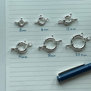 Mariner Clasp, Sterling Silver Clasp, Sterling Spring Ring Clasp ...