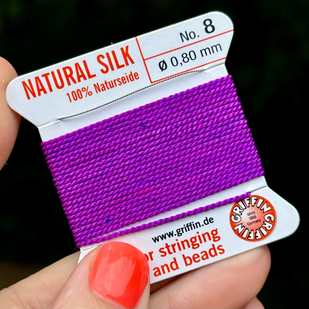 Purple GRIFFIN Silk Cord, "violet Criminal", Bead Snob™ Dye Job ...