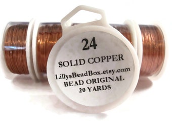 Antique Copper Jewelry Wire Half-hard Thickness 28, 26, 24, 22, 20, 18 ...