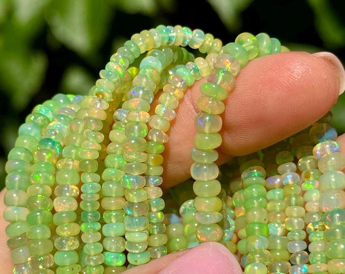 SCRATCH AND DENT Ethiopian Opal Beads, 4mm Opal Beads, Gems for Beaded ...