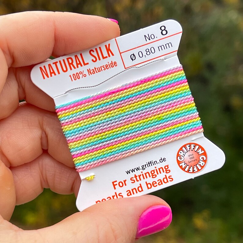 GRIFFIN Cord With "candy Dots" Rainbow Bead Snob™ Dye Job™, GRIFFIN ...