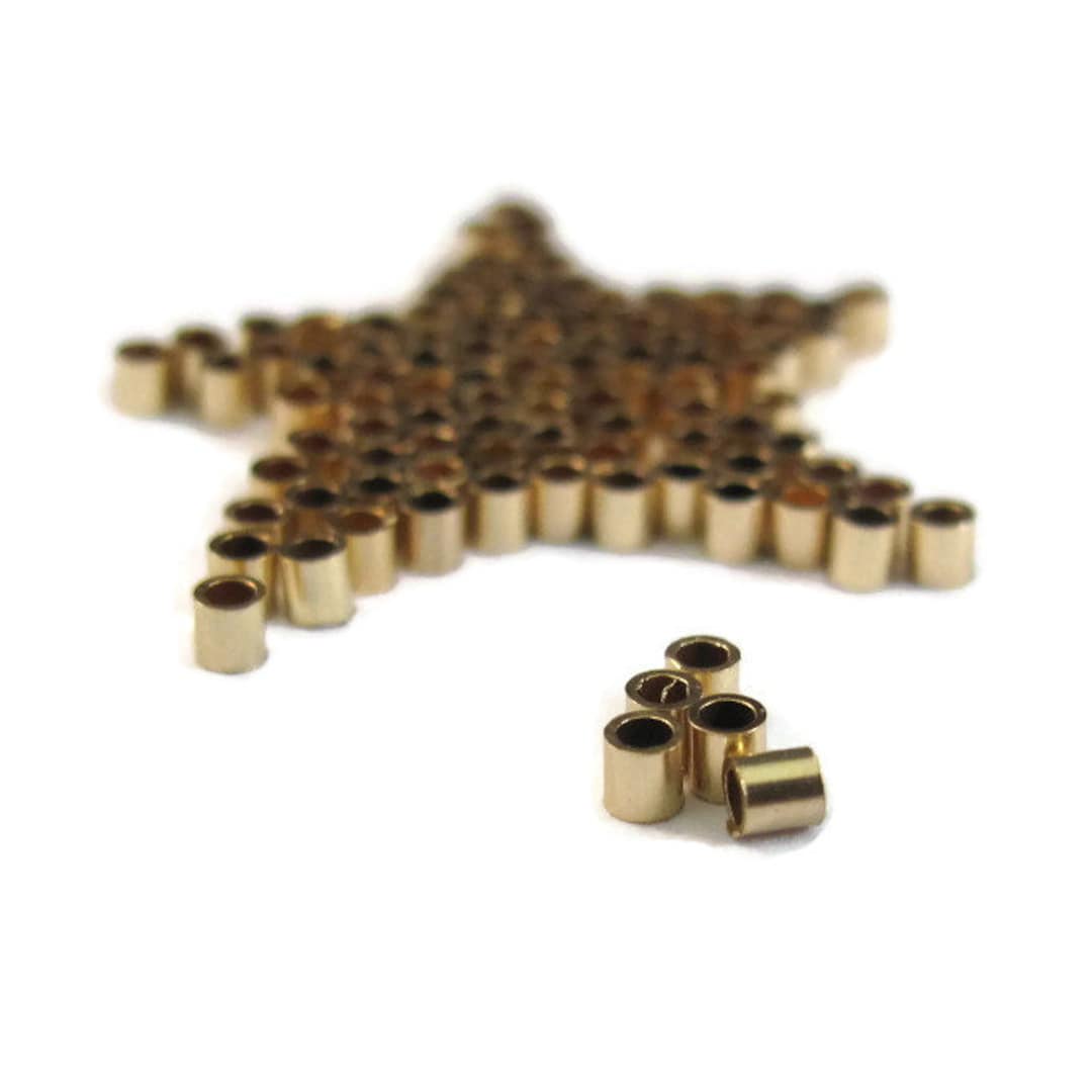 Crimp Tubes, 2x2 Crimps, Gold Filled Crimp Beads, 2mm Crimp, Gold Fill ...
