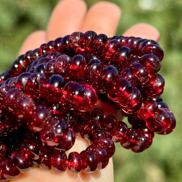 Large Authentic Garnet - Etsy UK