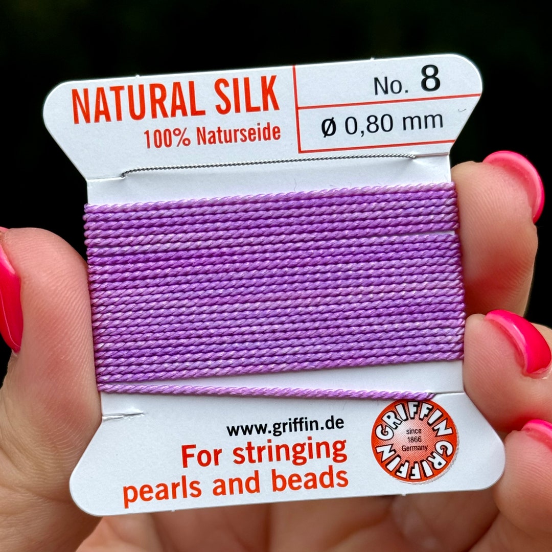 Light Purple Griffin Silk Cord, "an Act of Violets" Bead Snob™ Dye Job ...