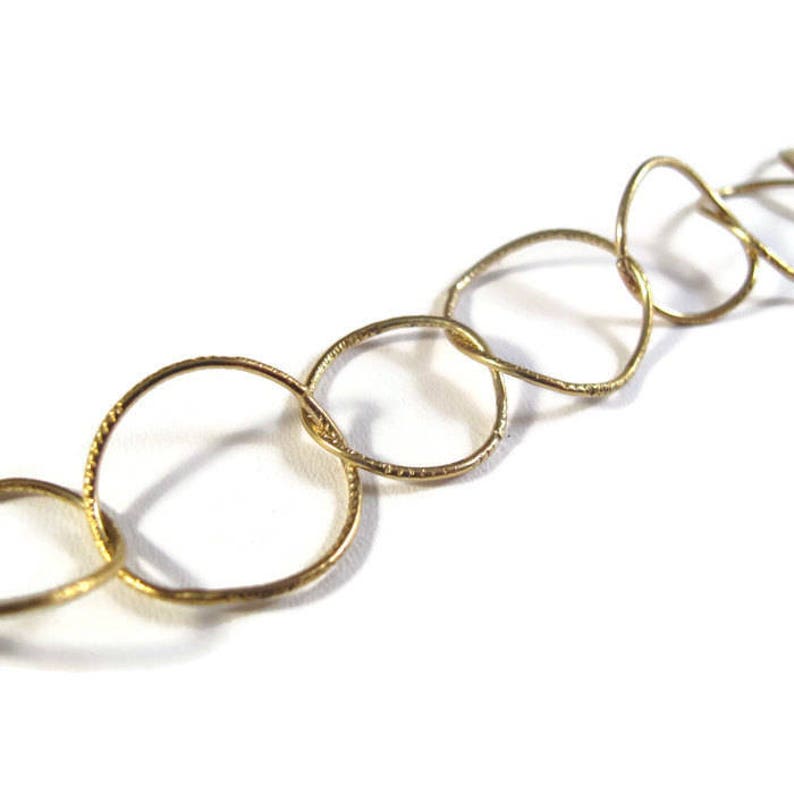 Large Gold Brass Chain You Pick the Size Big Circle Link - Etsy