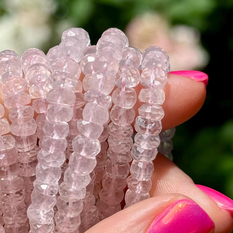 Faceted Rose Quartz - Etsy