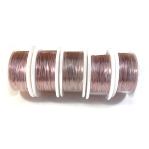 Rose Gold Plated Wire 26 Gauge Wire Round Wire for Wrapping - Etsy