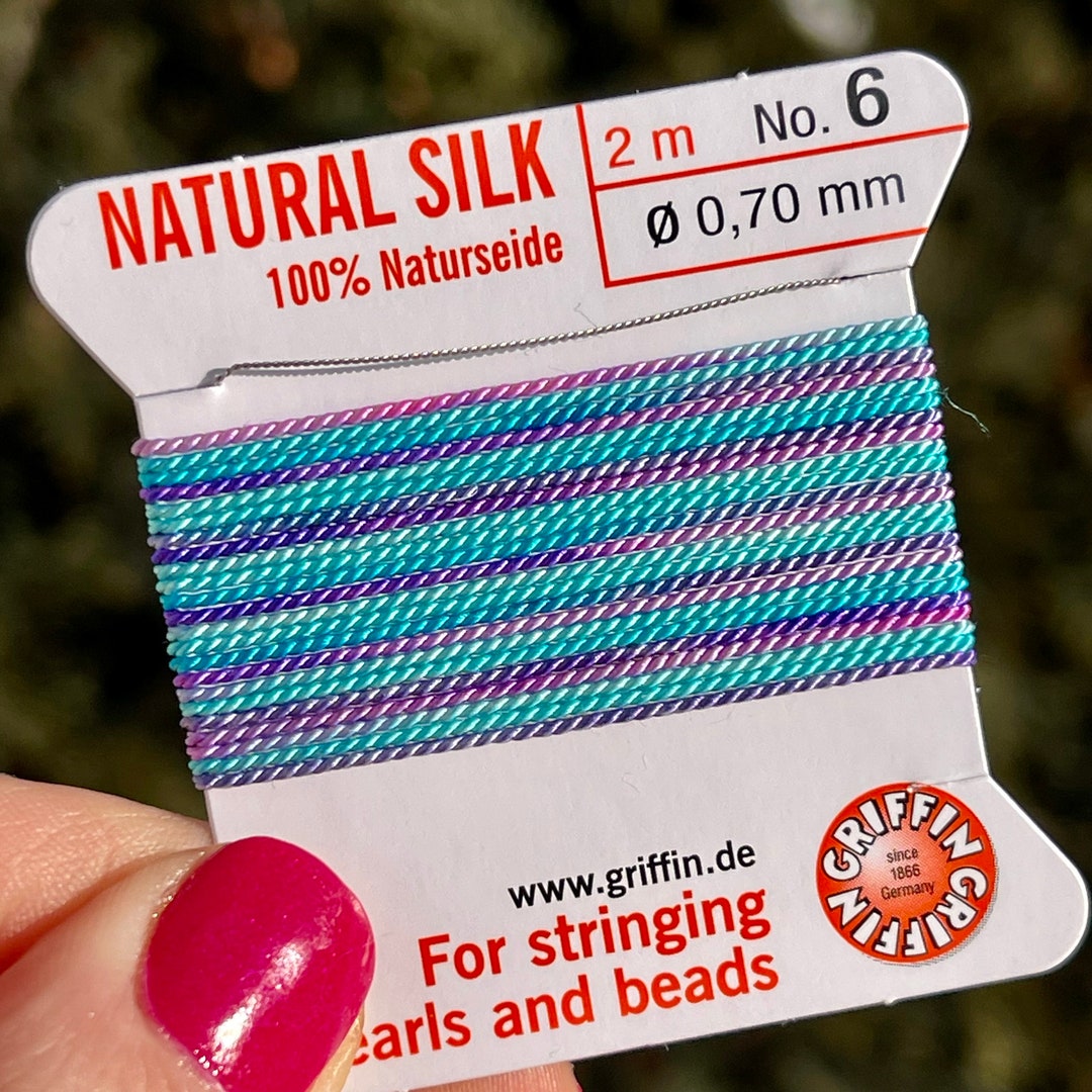 GRIFFIN Silk With 'blue Raspberry' Bead Snob™ Dye Job, Purple and ...