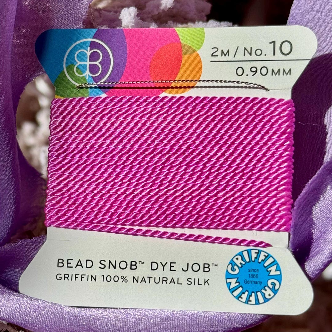 GRIFFIN Silk Cord, "dances With Sugar Plums", Pink Griffin Cord, Purple ...