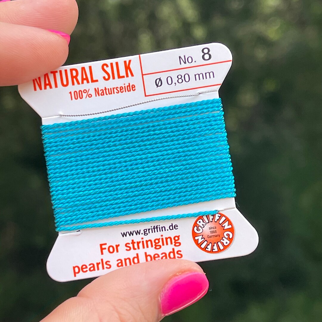 Turquoise GRIFFIN Silk Cord, "blue Your Mind" Bead Snob™ Dye Job™, Silk ...