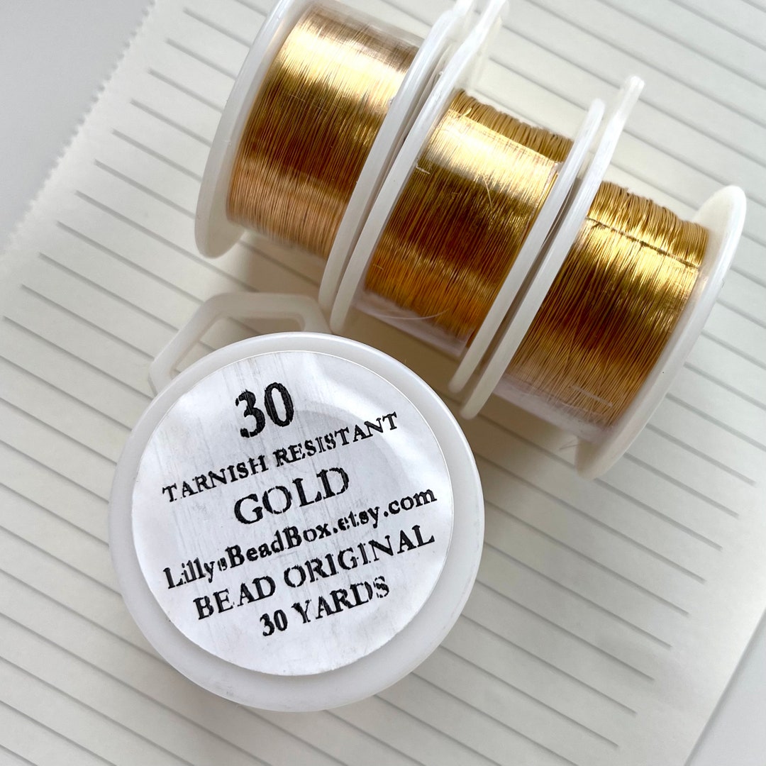 30 Gauge Wire for Making Jewelry, Round Non-tarnish Wire, Wire Wrapping ...