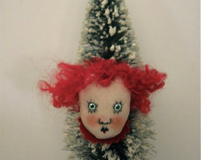 Redhead Brooch Art Doll Head Pin Red Head Art Handmade - Etsy