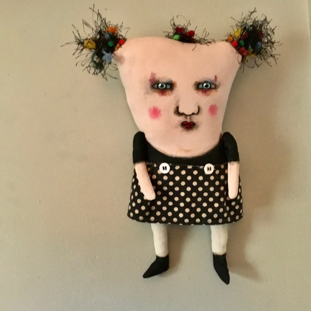 Weird Monster Elaine Doll, Sandy Mastroni, Monster Elaine ,art Doll ...