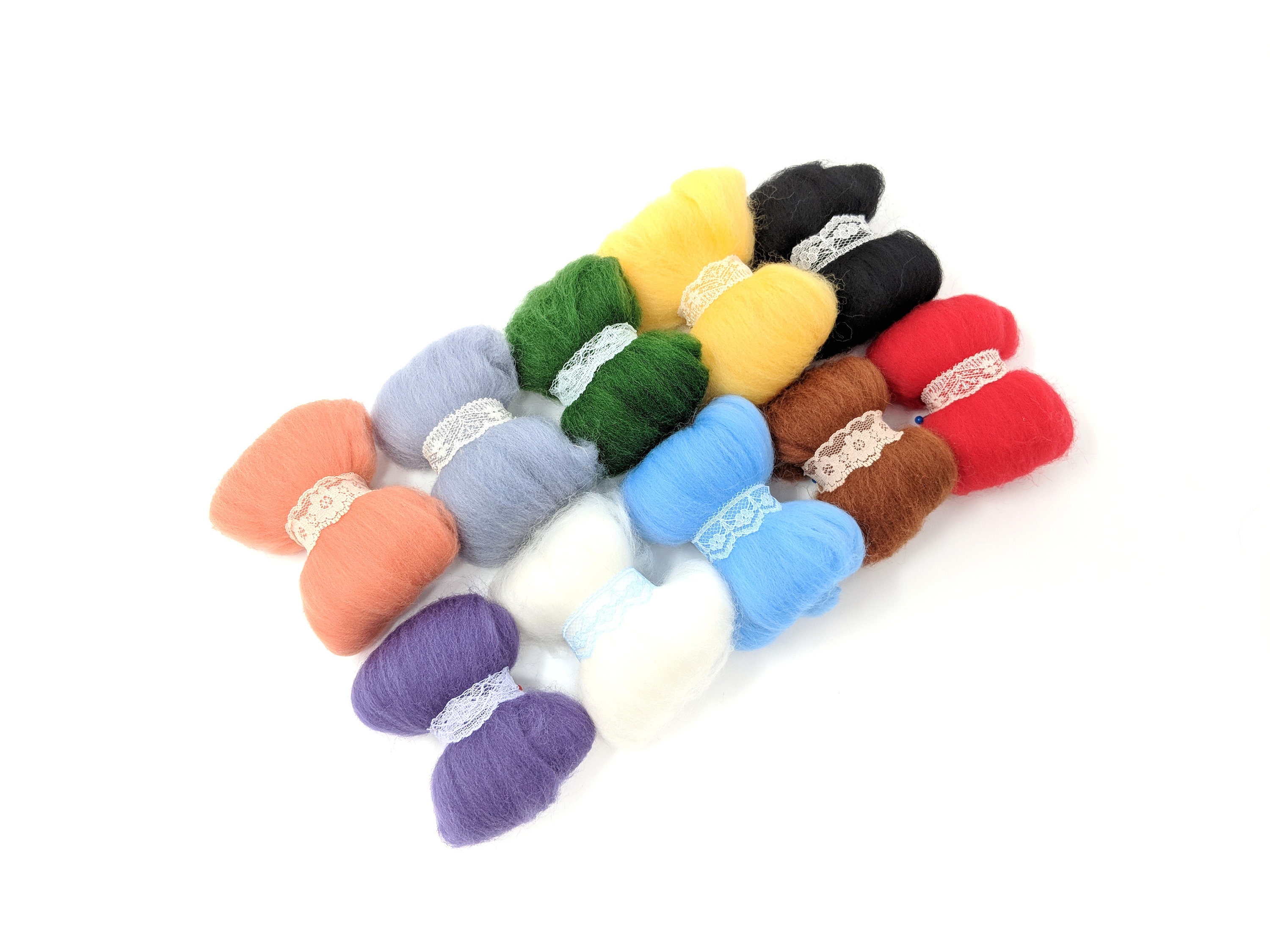 Wool Set of 10 Colors Bold Basic Colors, 8 Grams Each Color - Etsy