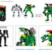 Mecha Frame 1+1 Bundle MF05-A01 Base Defender & MF05-G01 Green Trooper ...