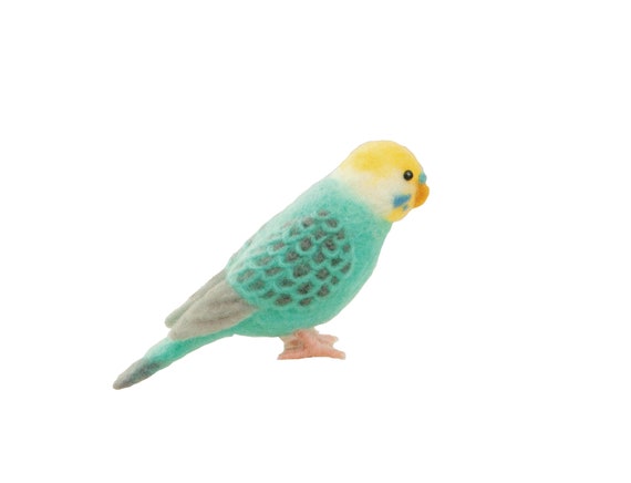 Needle Felting DIY Kit Pastel Parakeet with English - Etsy