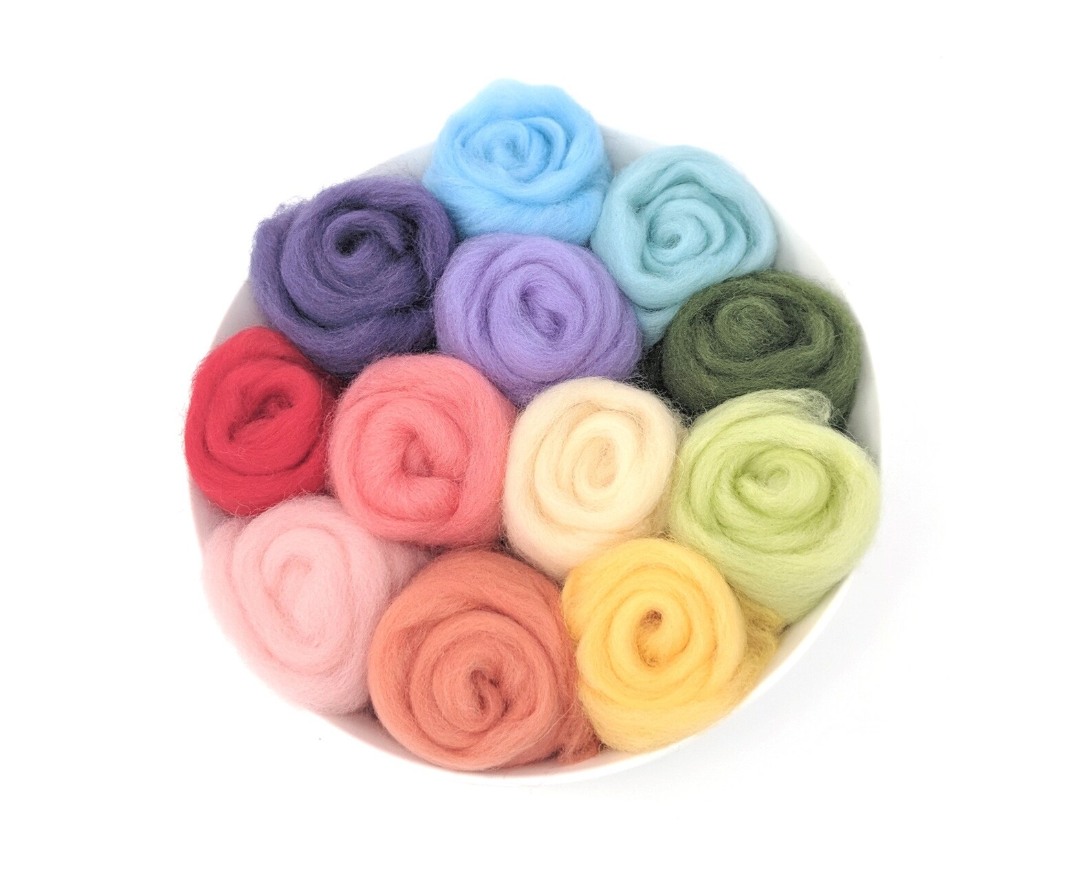 Wool Set of 12 Colors Rainbow Colors 8 Grams Each Color - Etsy