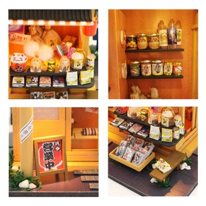 1:24 Scale Miniature DIY Dollhouse Wooden Japanese Grocery Store Do-it ...